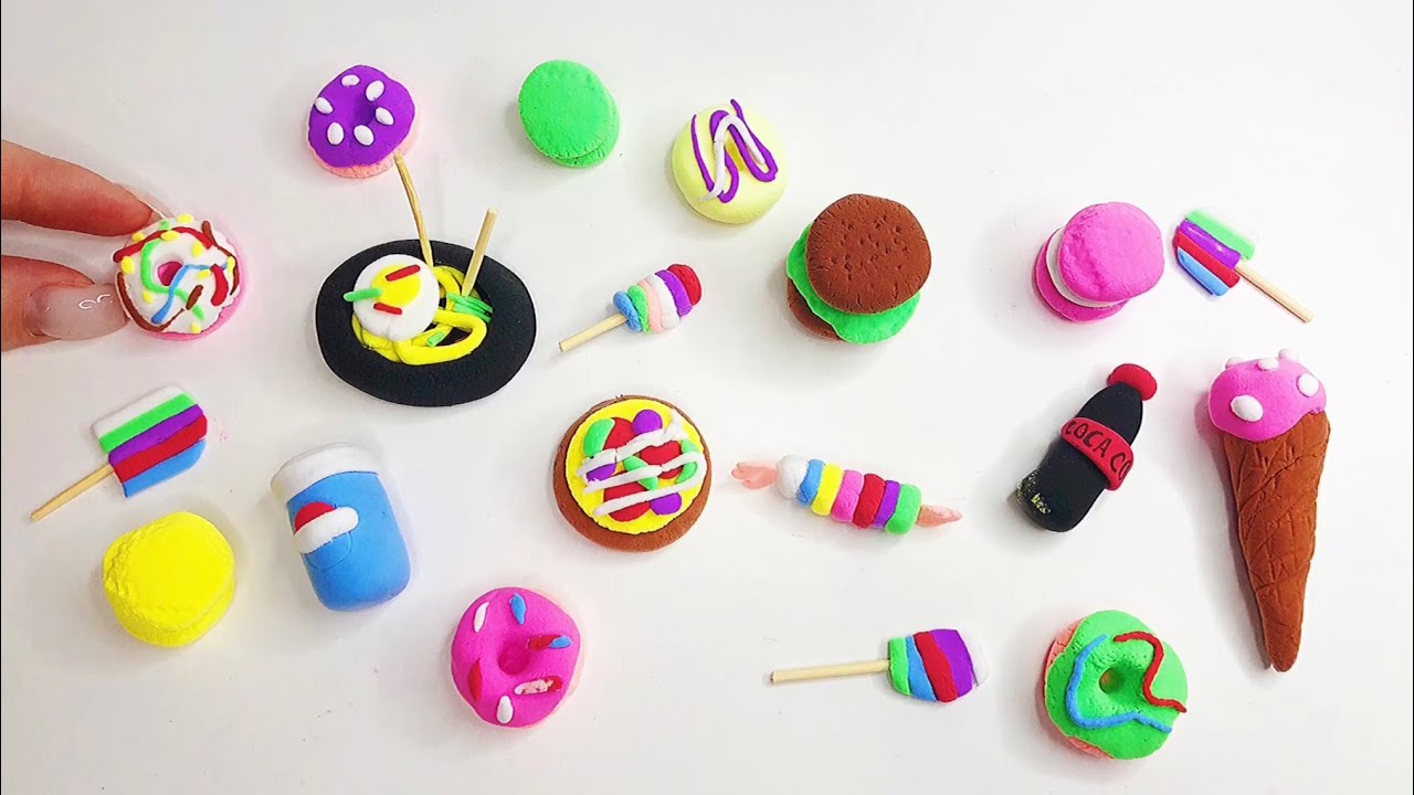 DIY How To Make Miniature Realistic Food Items with polymer clay | clay ...