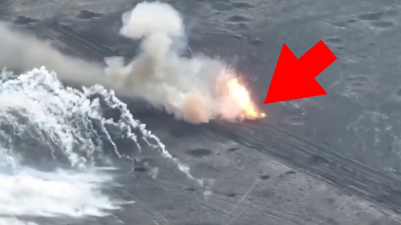 Javelin Missile Cause Ammunition Cook Off In T-80BVM While Driving ...