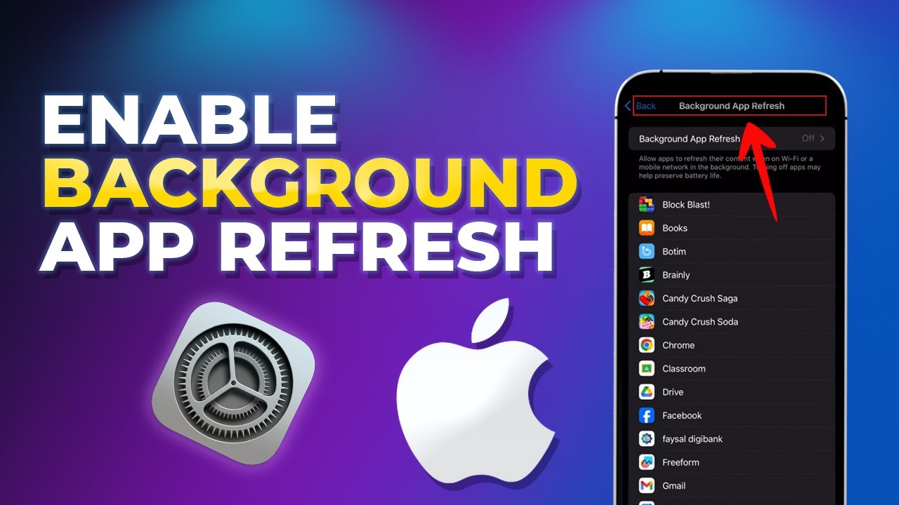 How to Enable Background App Refresh for Specific Apps on iPhone - YouTube