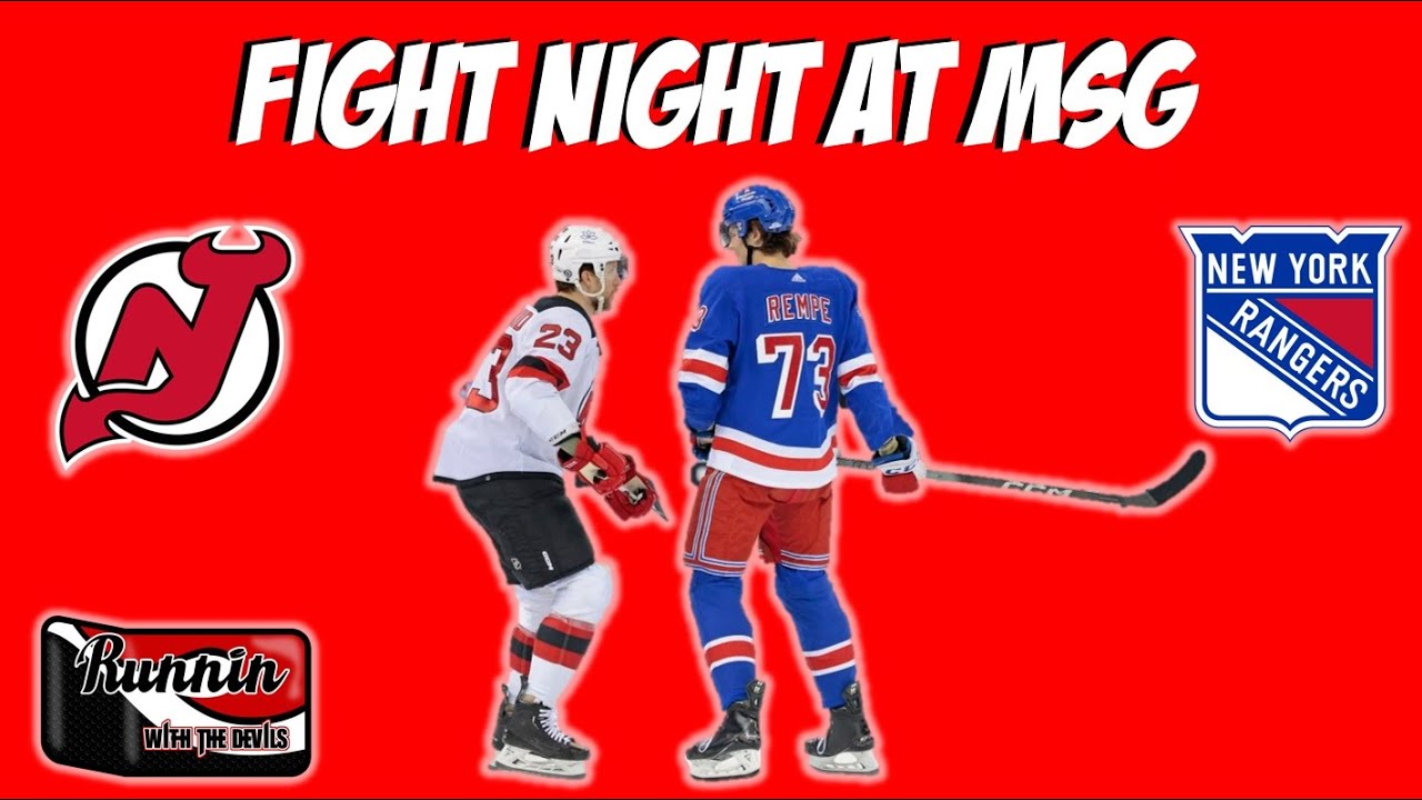 Will Matt Rempe Answer The Bell? NJ Devils NY Rangers Preview: FIGHT ...