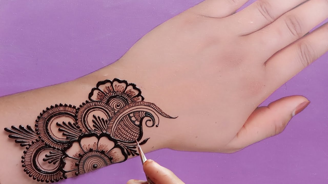 Easy Bharva Indian Mehndi Design Trick 2023 || Front Hand Simple ...