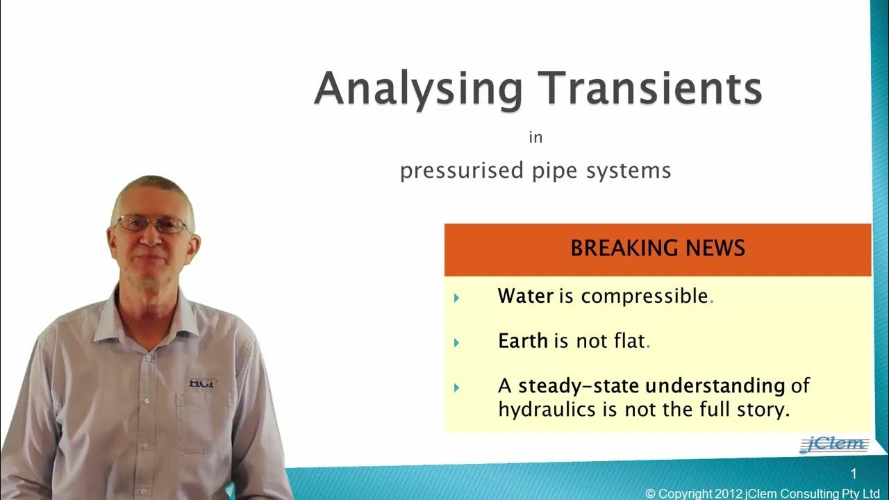 WATHAM Tutorial - Pipe Water Sections and Calculation Time Step for Transient Analysis - YouTube
