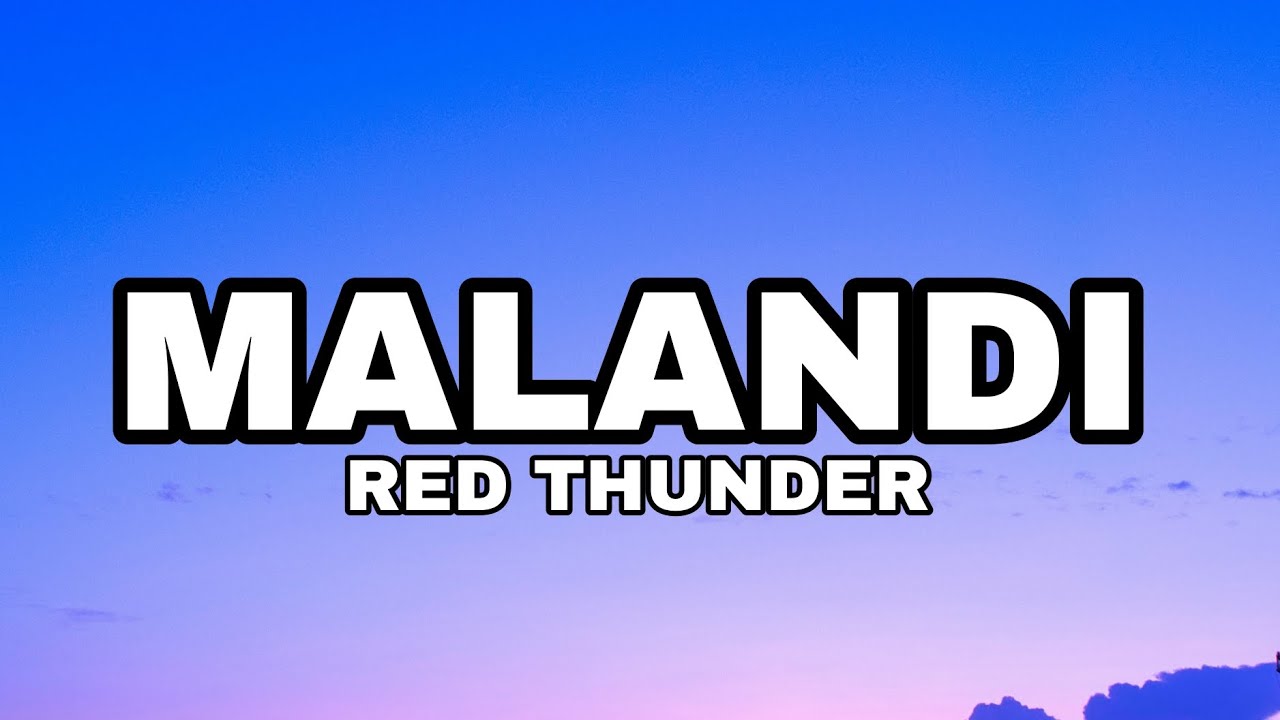 RED Thunder – Malandi (official lyrics video) - YouTube