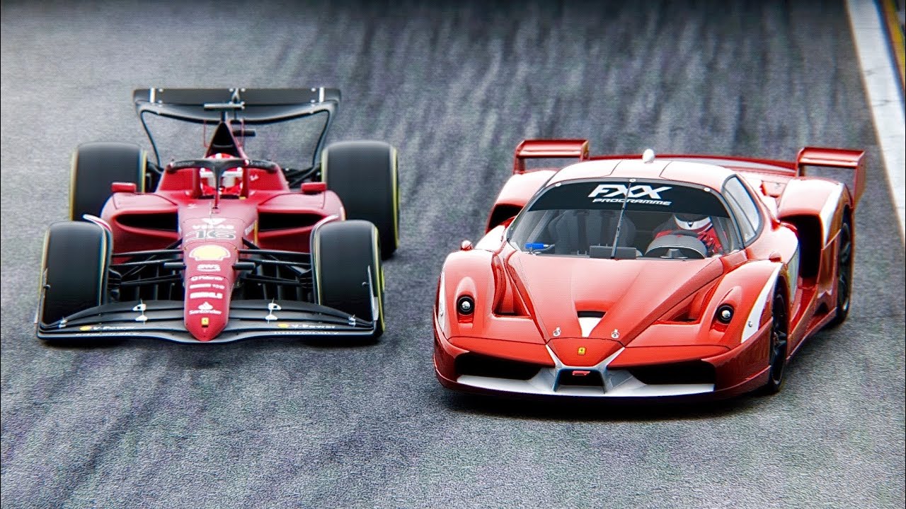 Ferrari F1 2022 vs Ferrari FXX Evoluzione 2008 - Fiorano Speed Day ...