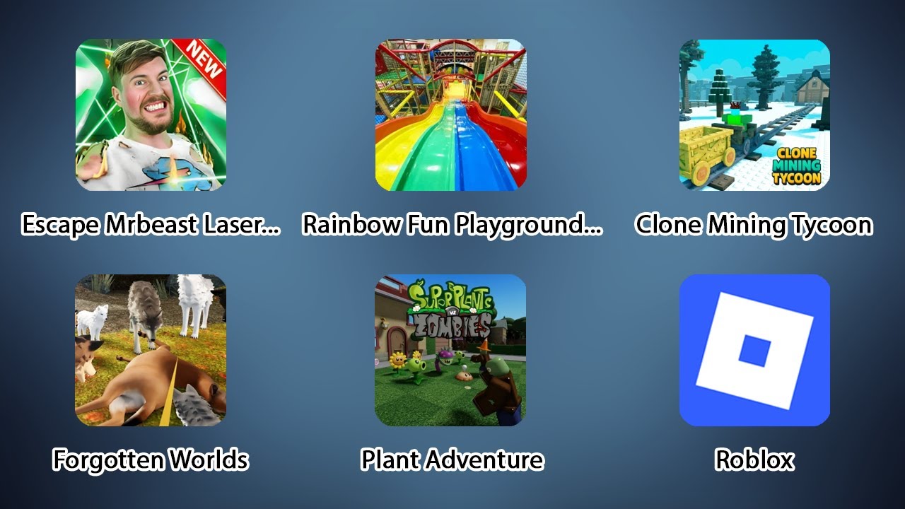 Escape Mrbeast Laser Maze Obby, Forgotten Worlds, Rainbow World, Plant ...