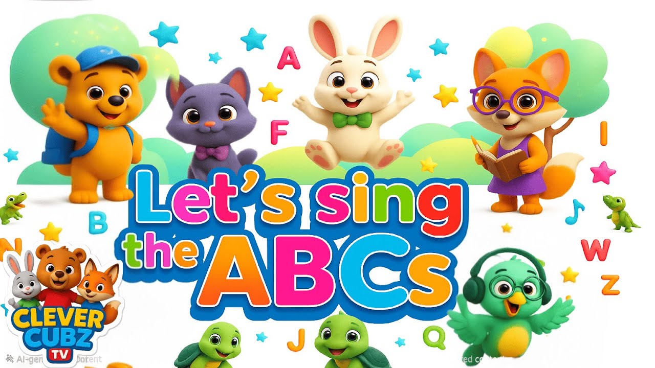 ABC Song for Kids | Learn Clever Cubz | Rhyme #ABCSong #NurseryRhymes # ...