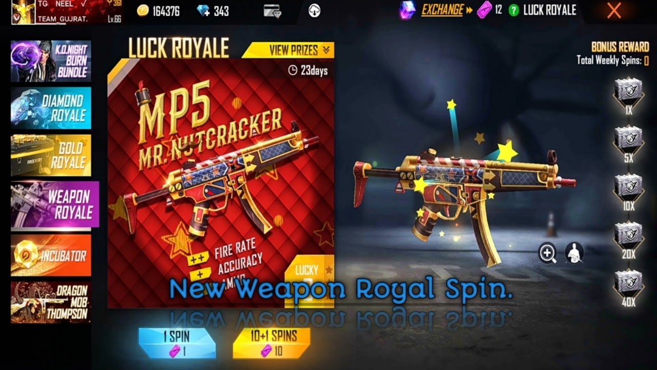 New Weapon Royal's MP5 Spin || Full Review about Skin Attributes ...