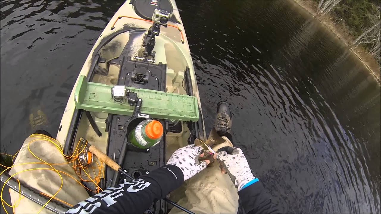 Kayak Fishing - First Trip of 2015! May Bass & Esox! - YouTube