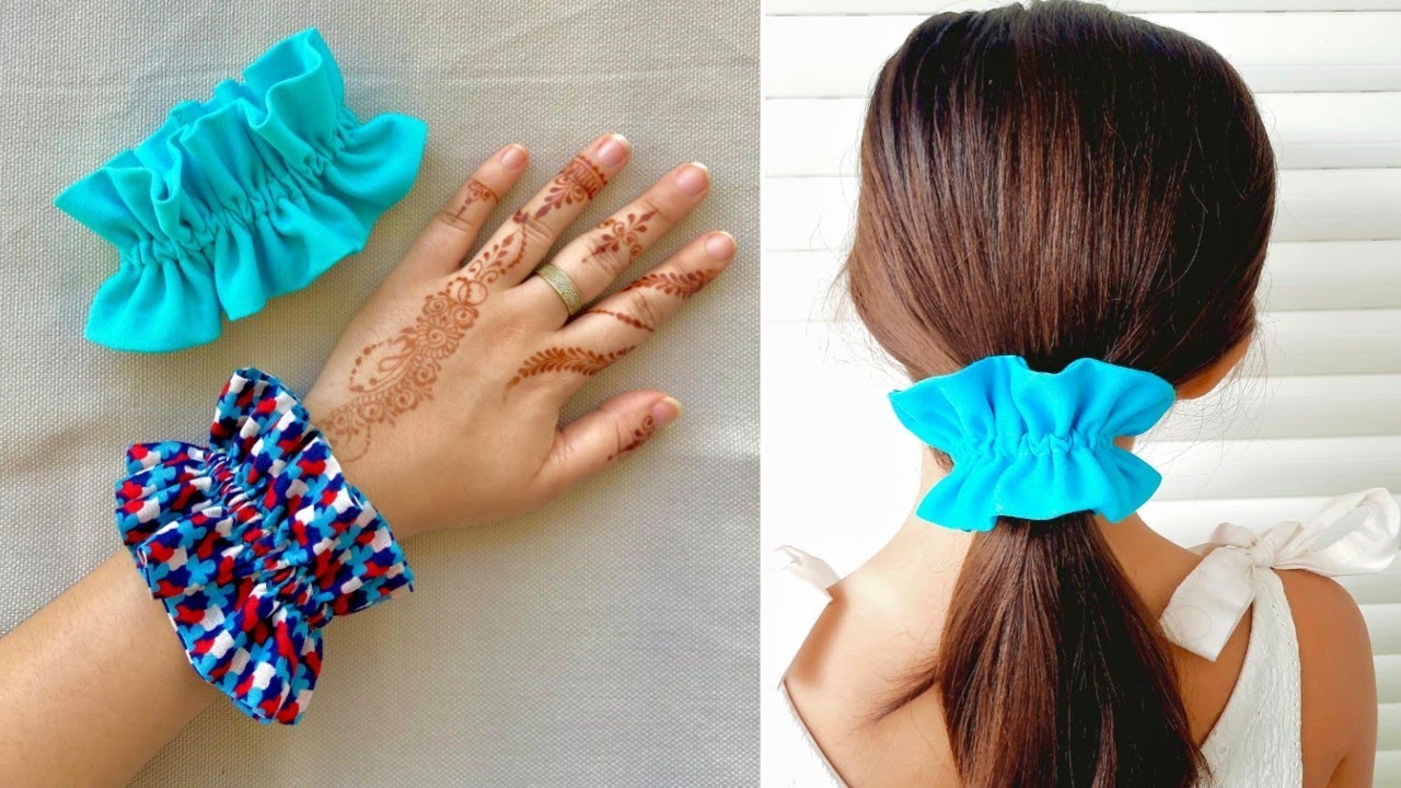 How Can It Be So Easy ️ You'll Love This beautiful scrunchie/ how to ...