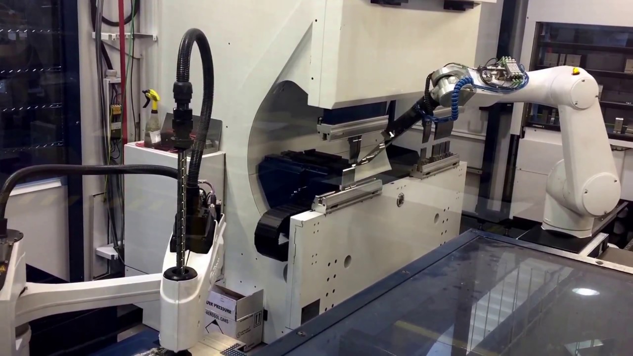 Trumpf 7000 Bend Cell - Bending a medium-complexity 6-bend stainless ...