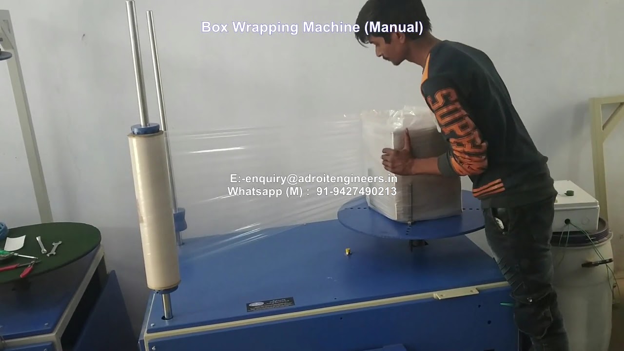 Box Wrapping Machine - YouTube