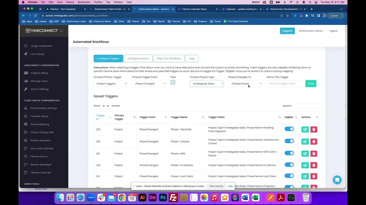 VineConnect v3.5 - Automated Workflows New Triggers & Actions - YouTube