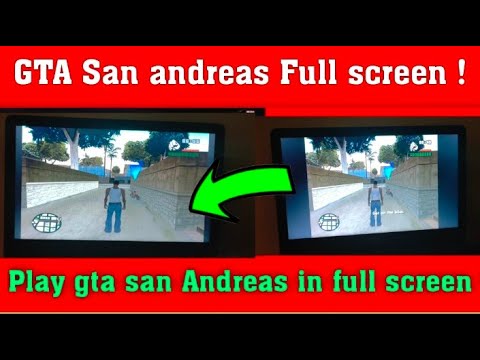 gta san andreas full screen resolution fix in laptop or pc - YouTube