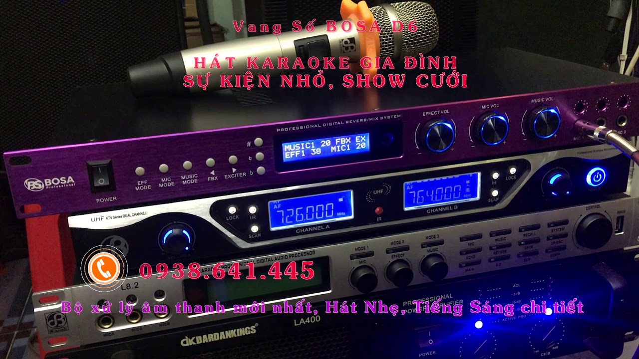 Vang Số Karaoke BOSA D6 Mixer Karaoke tốt nhất cho dàn Karaoke gia đình | Minh Anh AUDIO - YouTube