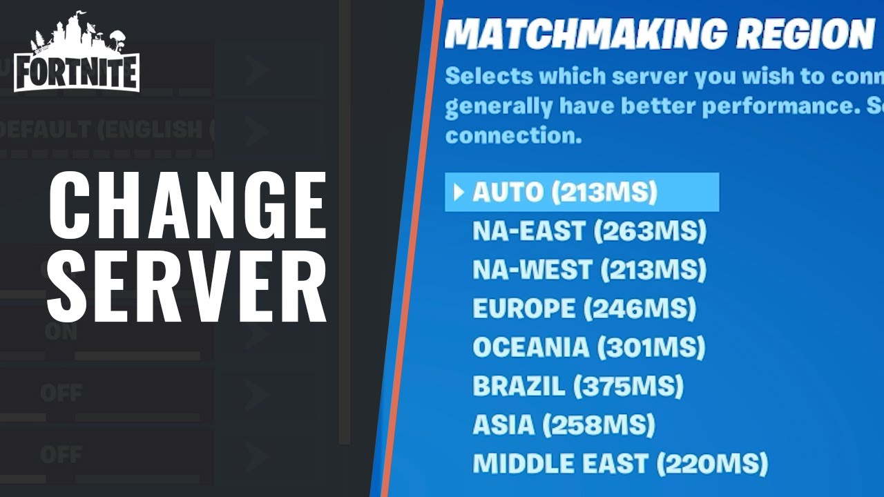 How to Change Server Region in Fortnite - YouTube