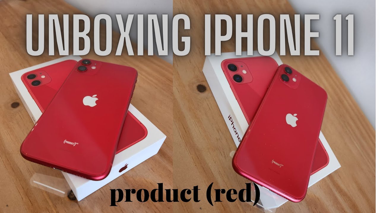 UNBOXING 2022! Iphone 11 product red 64gb! - YouTube