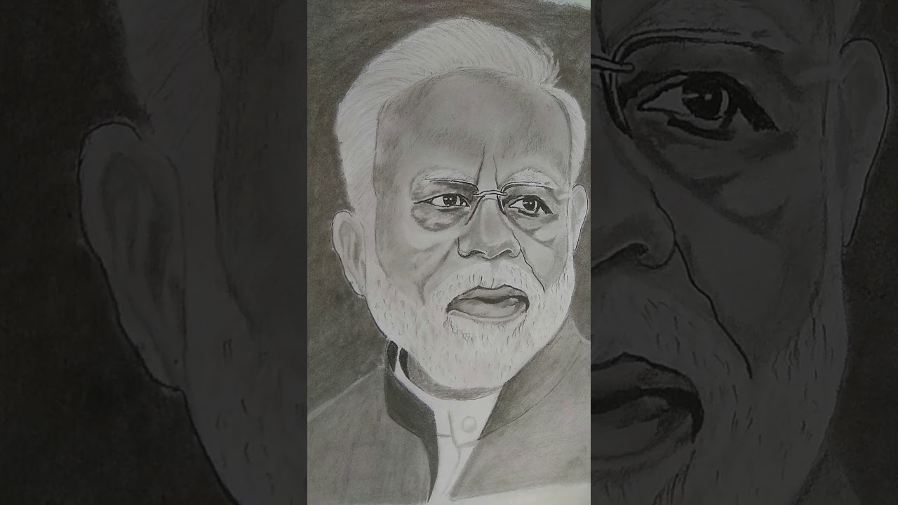 new sketch PM NARENDRA MODI - YouTube