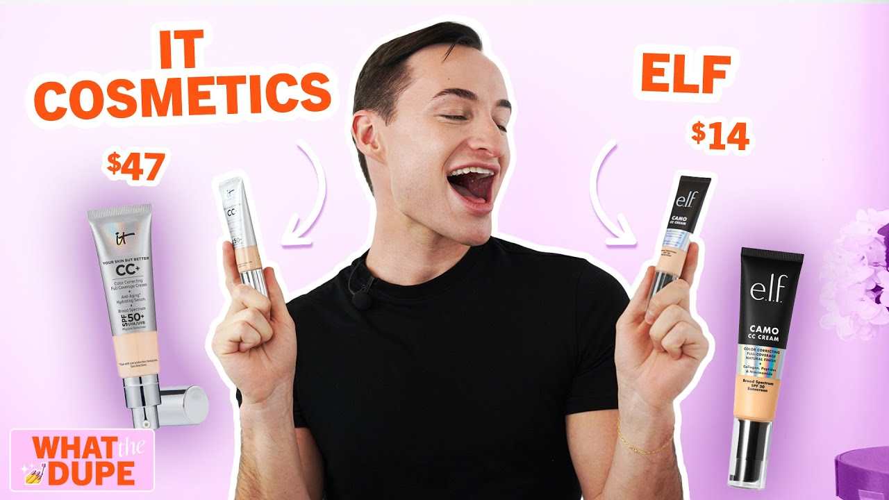 Testing the $47 It Cosmetics CC Cream vs. a $14 Elf Dupe (Wear Test ...