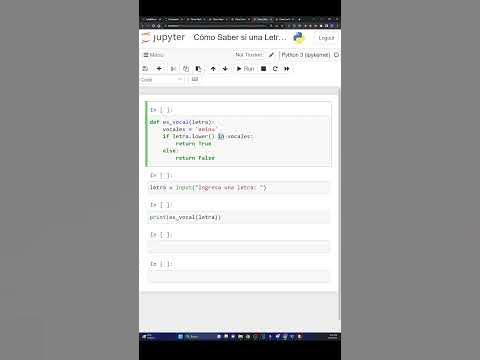 ¿Cómo Saber si una Letra es Vocal con Python? Guía Práctica - YouTube