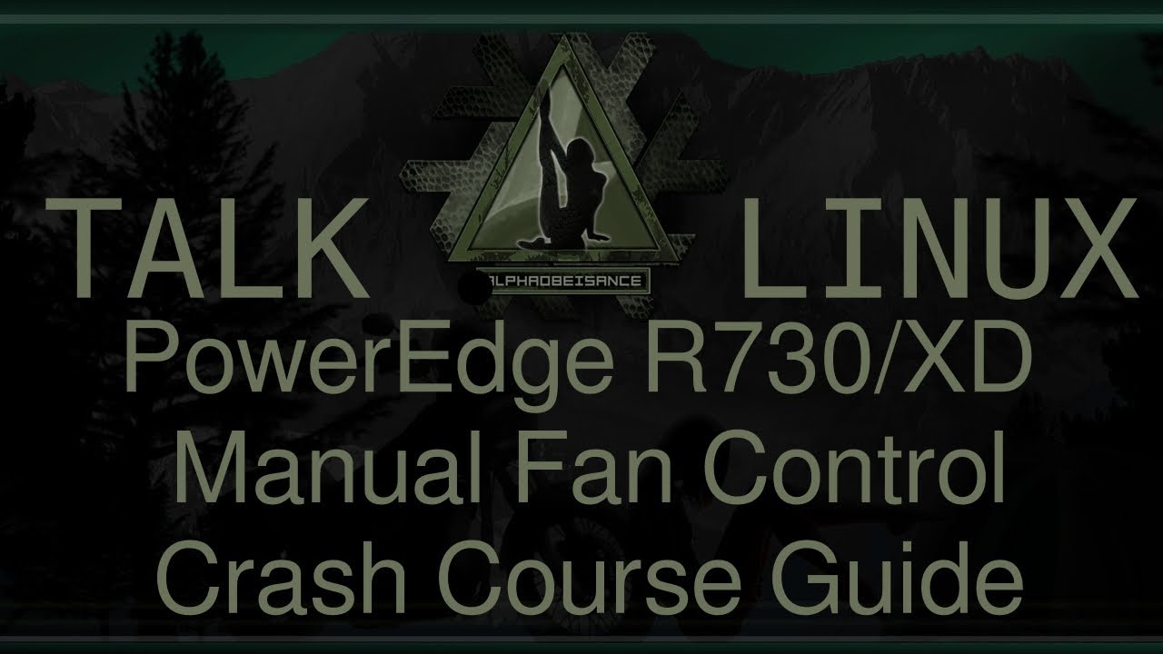 PowerEdge R730 Manual Fan Control iPMI Crash Course - YouTube