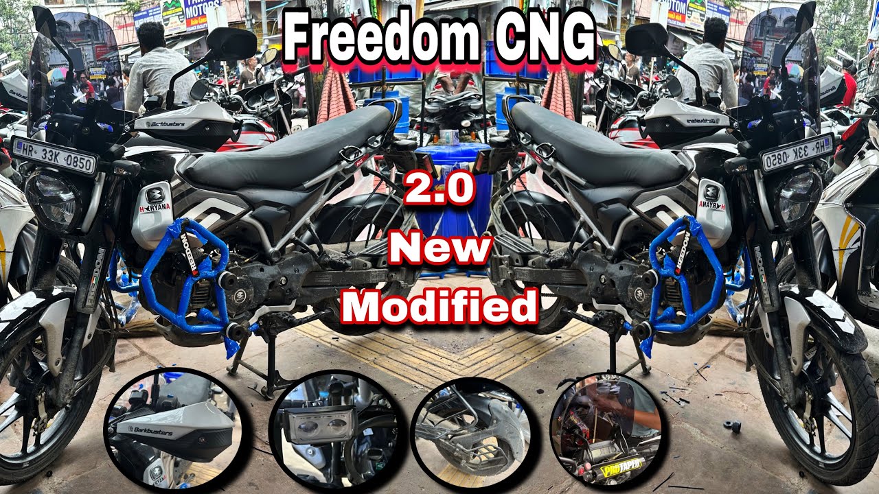 Freedom CNG bike modified - YouTube