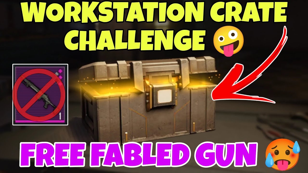 WORKSTATION CRATE CHALLENGE 🤪 IN MISTY PORT | PUBG METRO ROYALE - YouTube