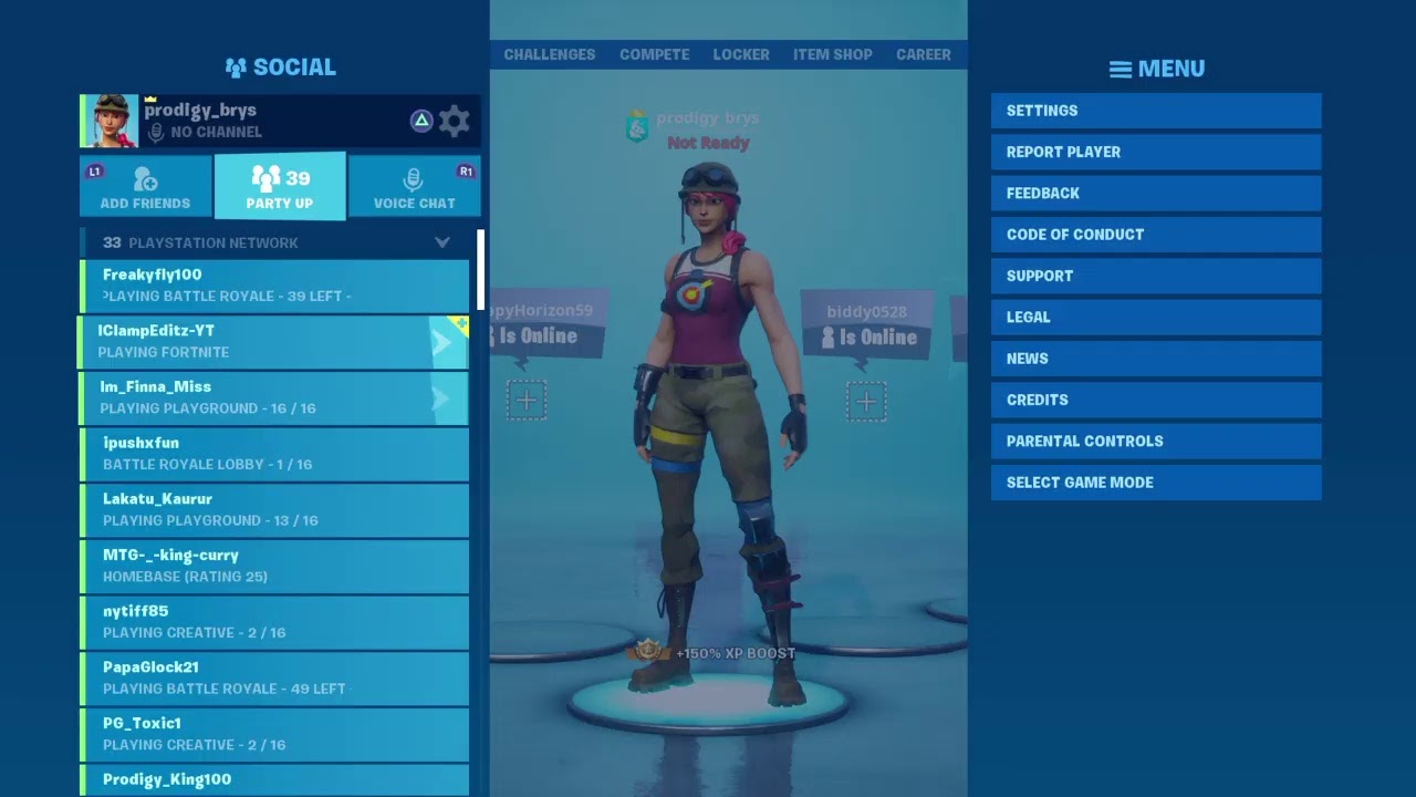 Fortnite prodigy_brys Live PS4 Broadcast trying out for a clan TNS ...