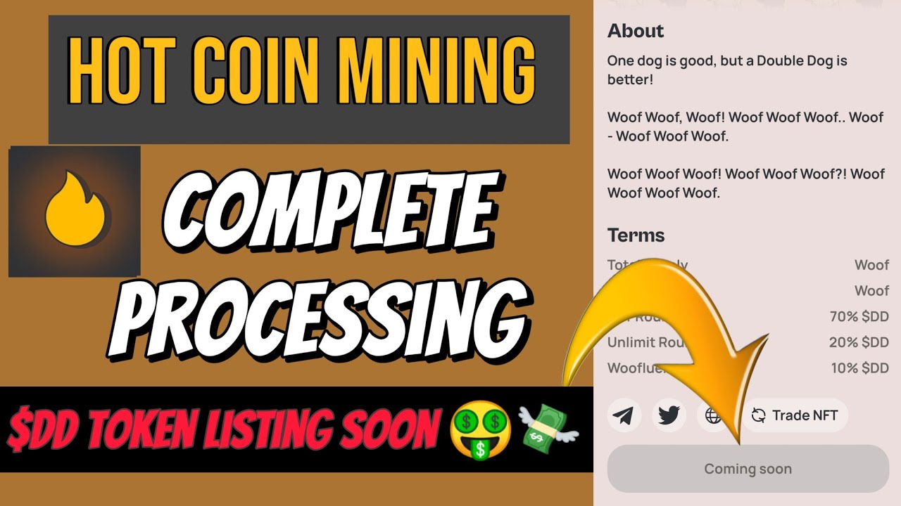 Hot Coin Telegram Per Kaise Mine Kare || Hot Coin DD Token Kaise Buy ...