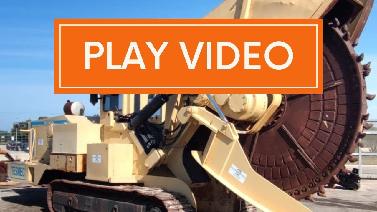 Used Trencher Tesmec TRS1100 - YouTube