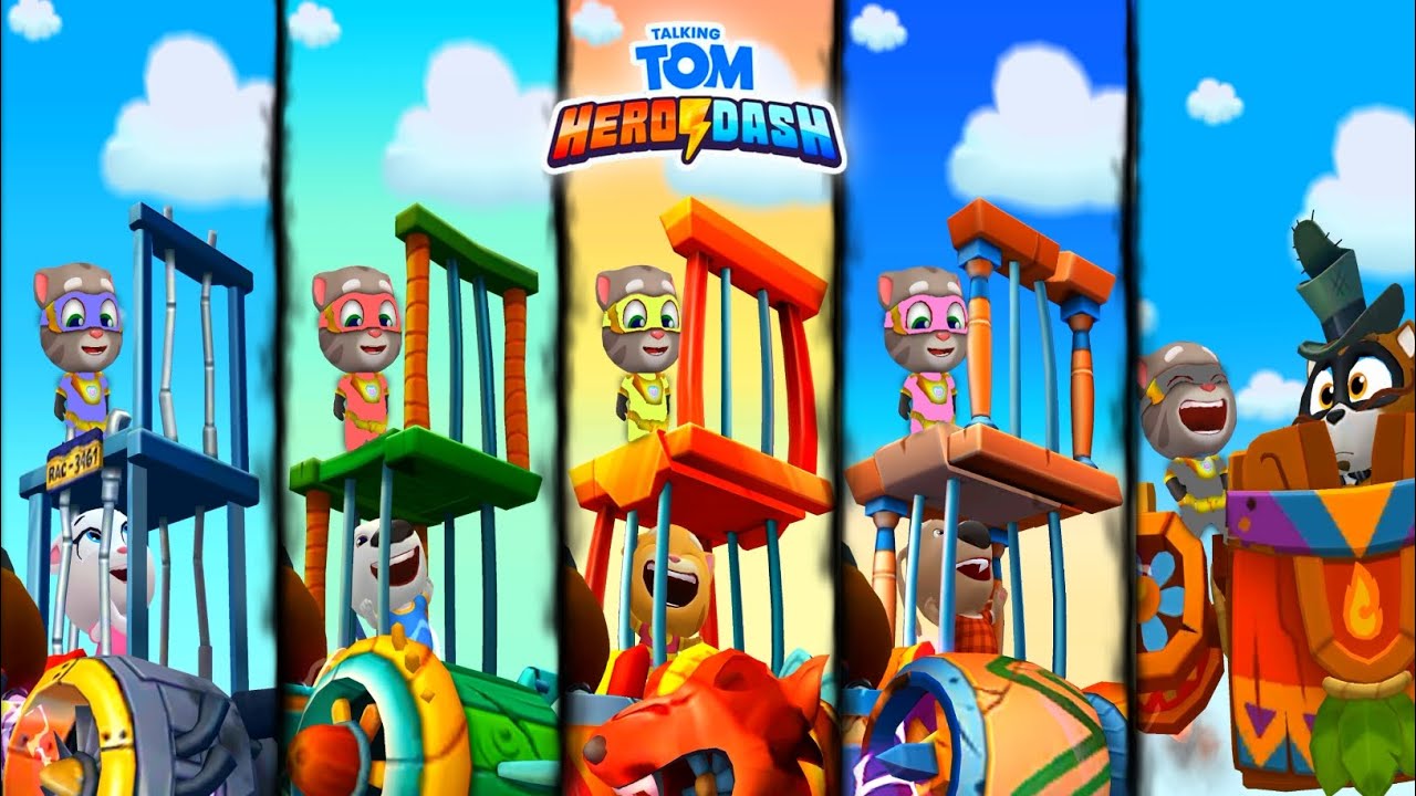 TALKING TOM HERO DASH × SUPER CAT TOM - FIGHTS BIG BOSS - SAVE ALL ...