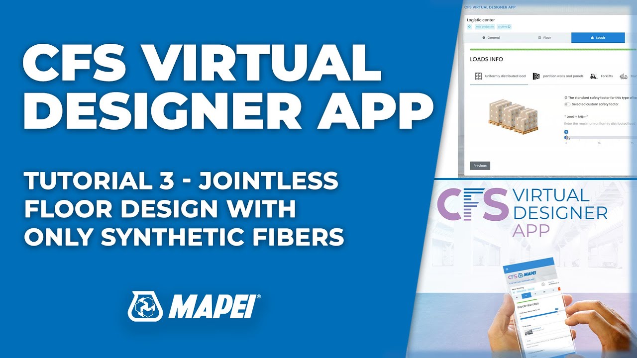 CFS Virtual Designer App | Tutorial 3 | Jointless floor design with ...