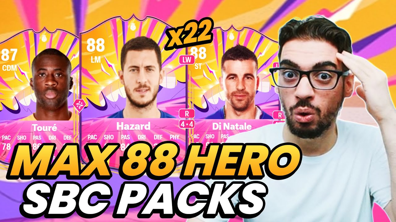 22x MAX 88 HERO UPGRADE SBC PACKS! EAFC 25 Ultimate Team - YouTube