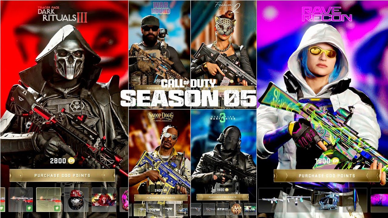 Season 5 All Upcoming Bundles Skins MW2 & Warzone Season 5 Bundles ...
