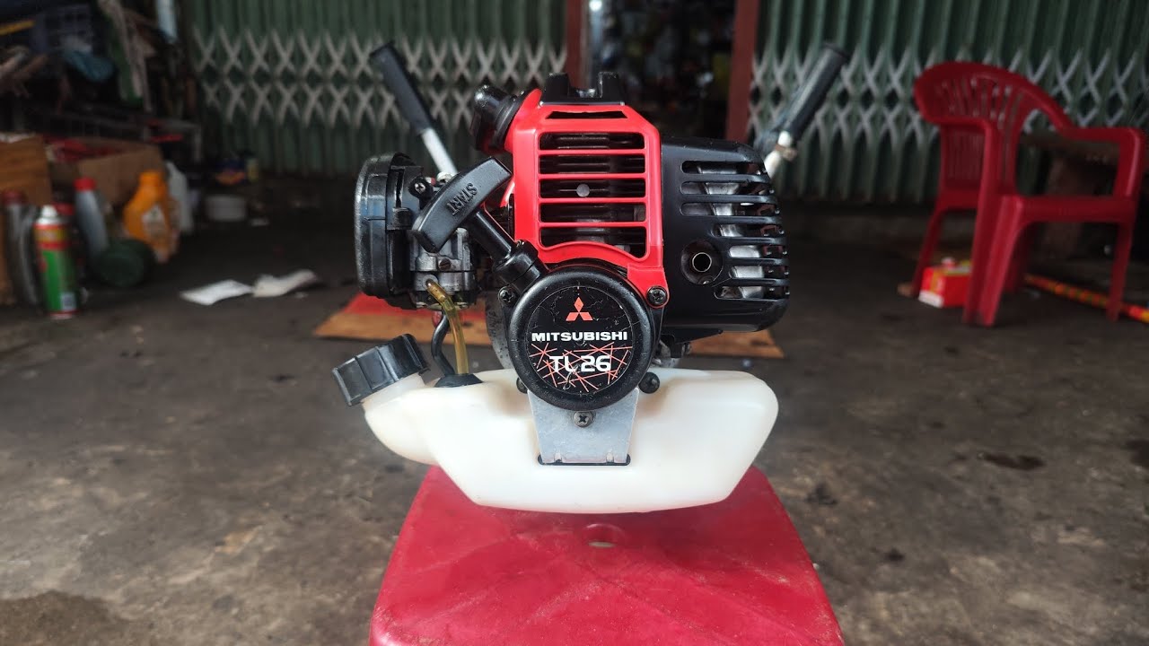 Máy cắt cỏ Mitsubishi TL 26 nòng 33li 26cc , bao rin , bao ship , liên ...