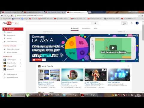 Yotube video yükleme İyi seyirler:))
