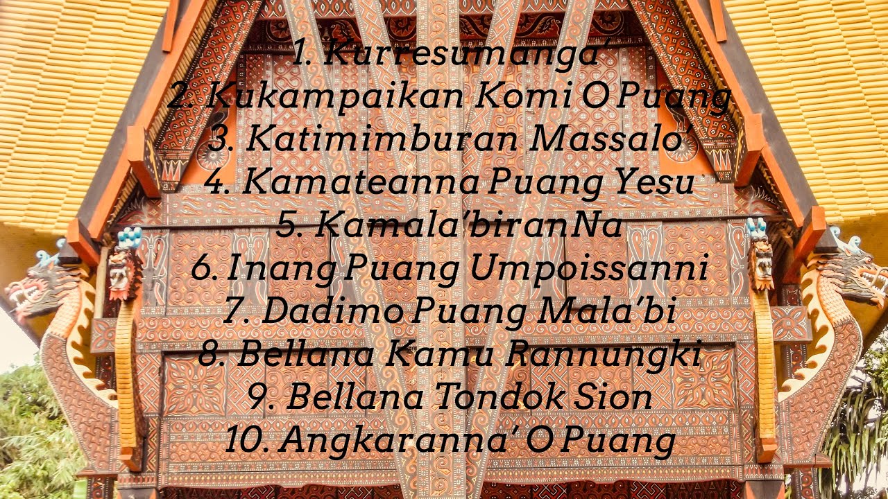 Kumpulan Lagu Rohani Toraja Pada Masanya - YouTube