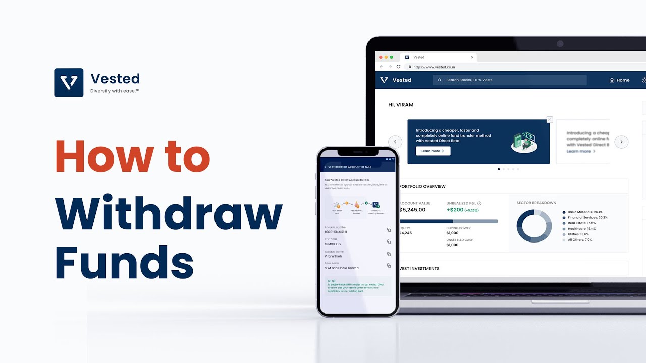 How to withdraw funds from your Vested Account | Vested withdrawal ...