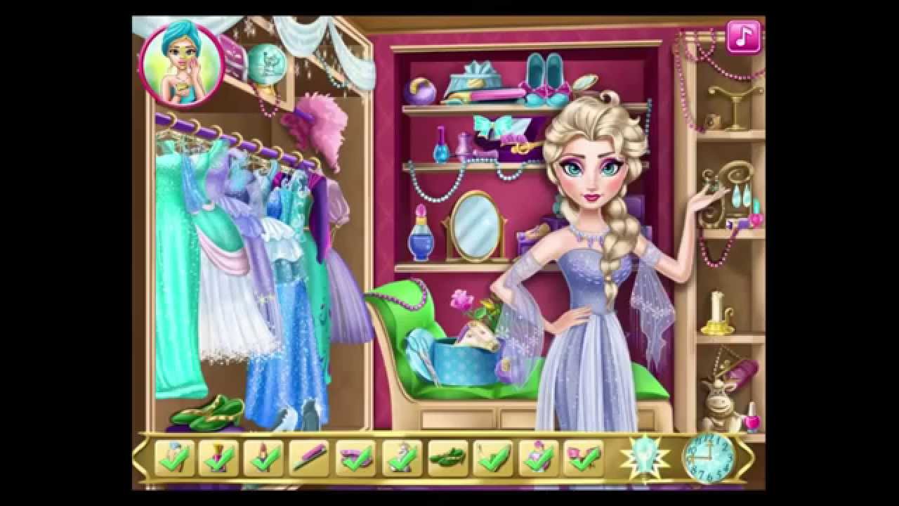 Elsa' Closet Dress Up Game - YouTube