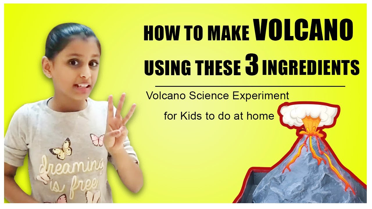 Volcano Science Experiment for Kids to do at home I Easy DIY Volcano I ...