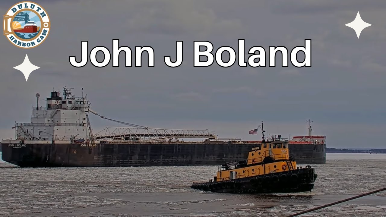 John J Boland arrived in Duluth 01/17/2025 - YouTube