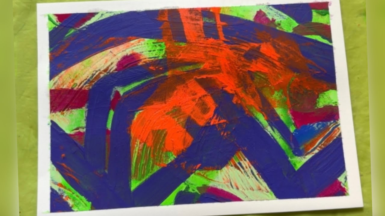 Paint Abstract Art For Fun | Acrylic Painting | Mixed Media | Relaxing ...