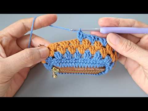 💰I Made 100 and Sold Them All!💰Easy Crochet Zipper Idea with Leftover Yarn💰Bag Wallet Gifts Handmade