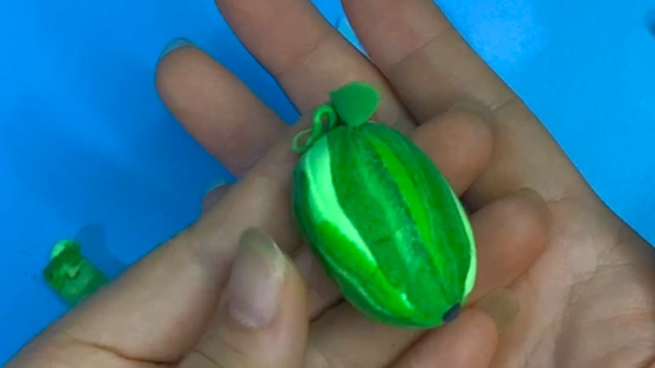 DIY Watermelon🍉 Polymer Clay Watermelon Tutorial | How to make Fruits ...