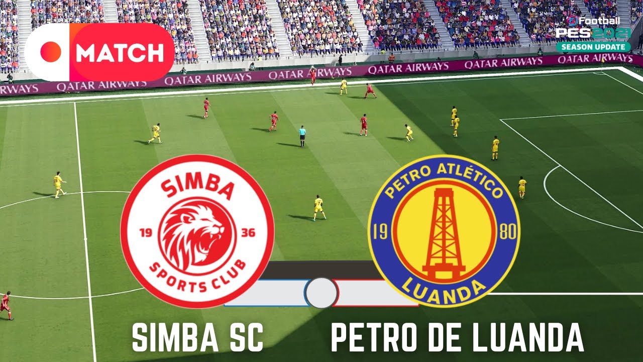 SIMBA SC vs PETRO DE LUANDA | Champions League 2025 eFootball PES 21 ...