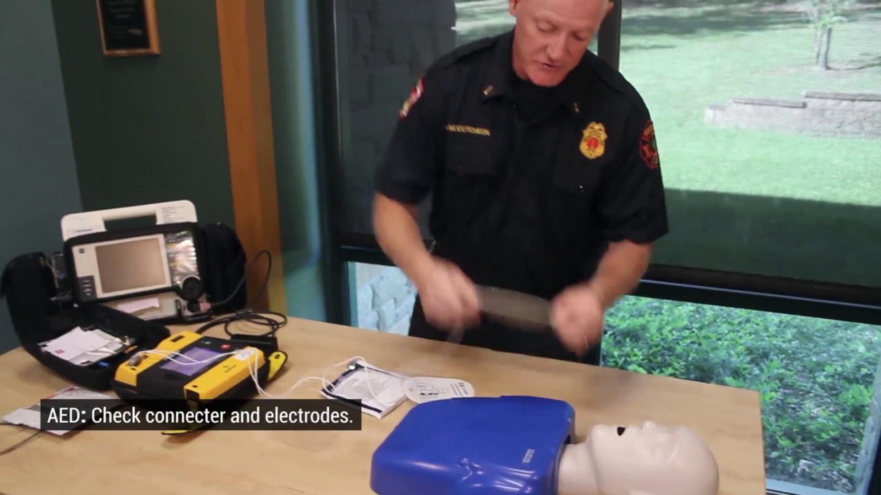 Brentwood Firefighter Explains How to Use an AED - YouTube
