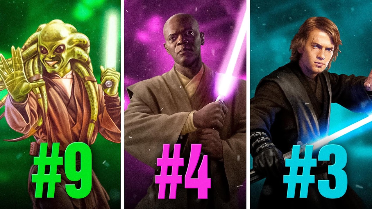 The 10 Most POWERFUL Jedi Ranked! (Canon) - YouTube
