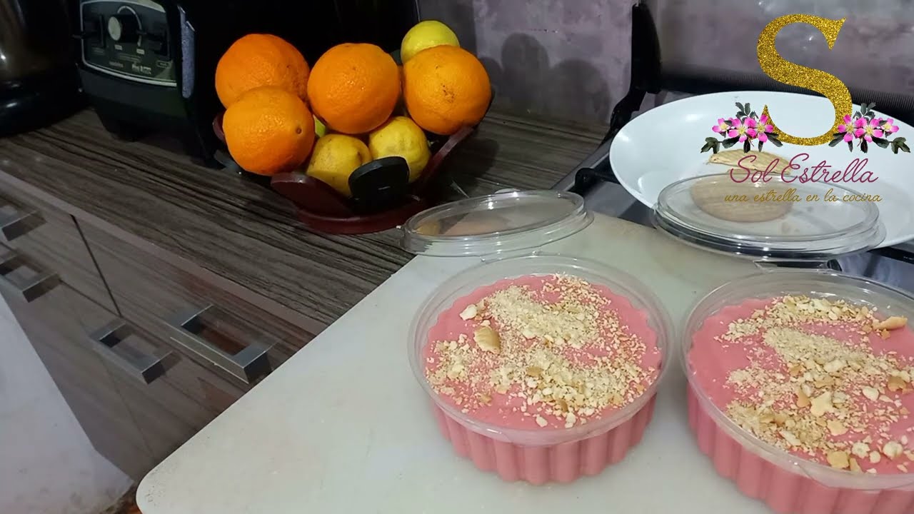 Marquesa de fresa ó frutilla - YouTube