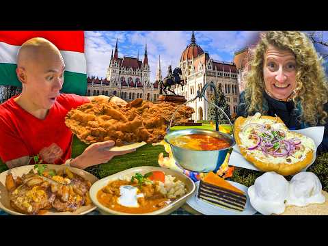 48 Hour HUNGARIAN FOOD TOUR in Budapest! LÁNGOS, SCHNITZEL, TÚRÓ RUDI + 14 MUST TRY Foods in Hungary