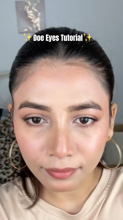 Doe Eyes Tutorial👀 #eyemakeup #doeeyes #makeuptrends #makeup # ...