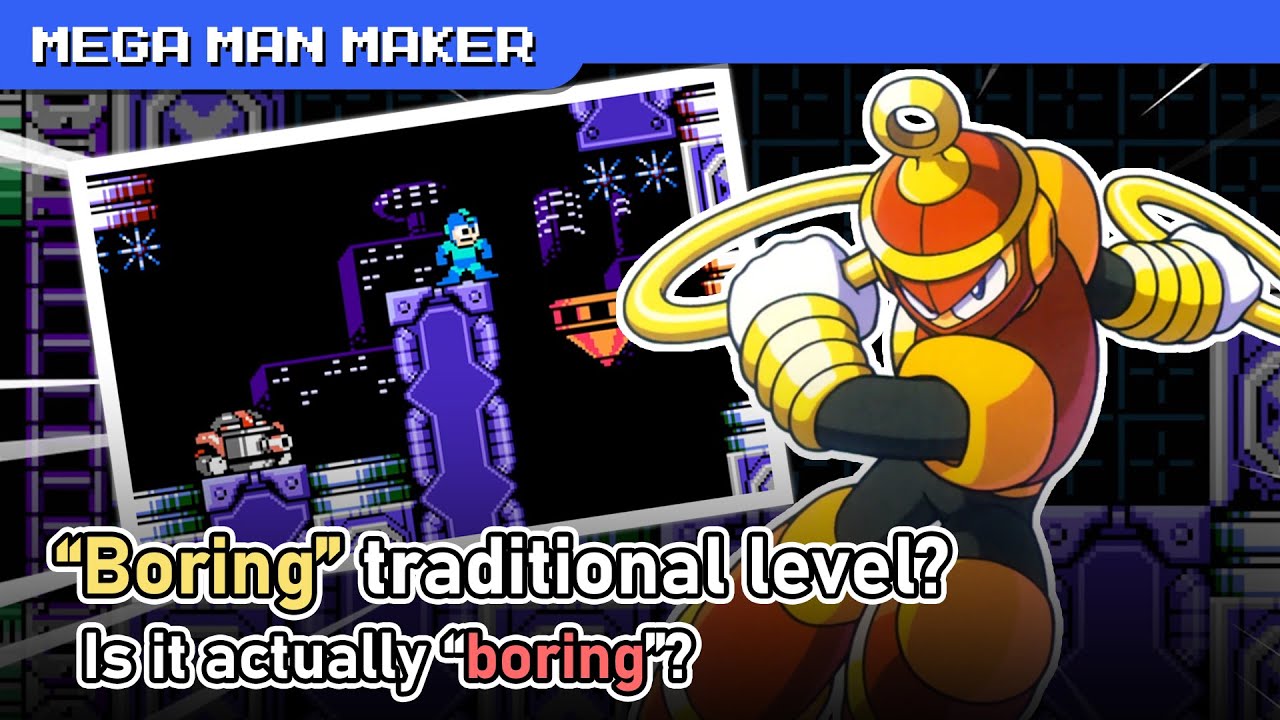 A "boring" traditional level? - Mega Man Maker - YouTube